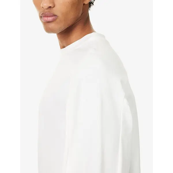 ENTIRE STUDIOS Long-sleeve Relaxed Cotton-jersey T-shirt - White