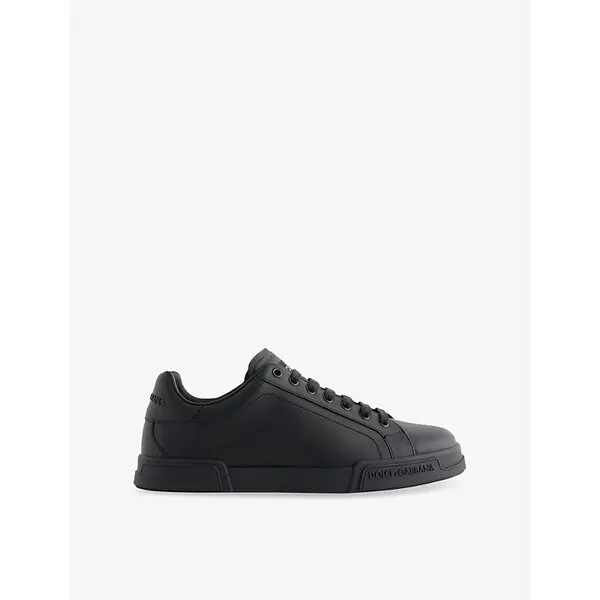Dolce & Gabbana Portofino 2.0 Clean Leather Low-top Trainers - Black