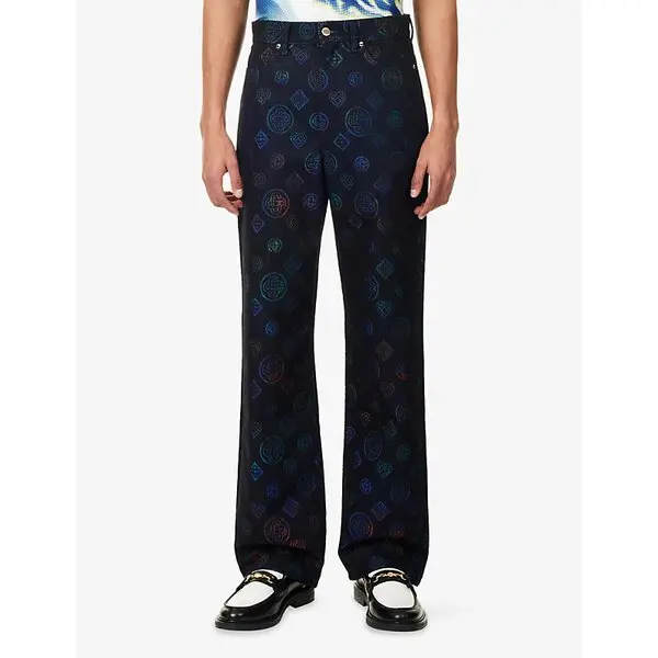 Casablanca Heatmap Straight-leg Denim Jeans