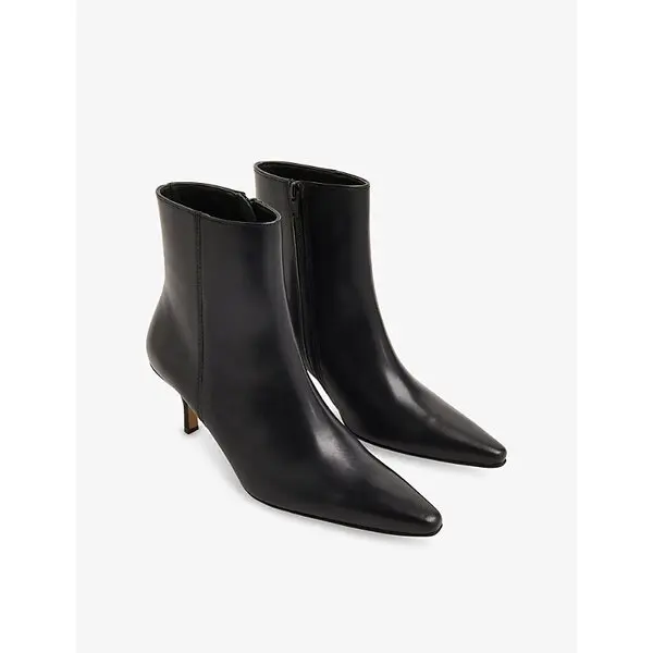 Whistles Pointed-toe Leather Heeled Ankle Boots