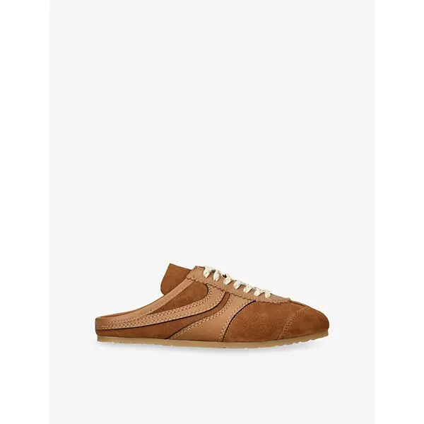 Dries Van Noten Dustin Suede Mules - Tan