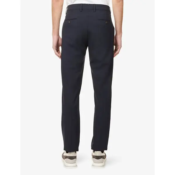 Eleventy Flat Front Wool Chino Trousers