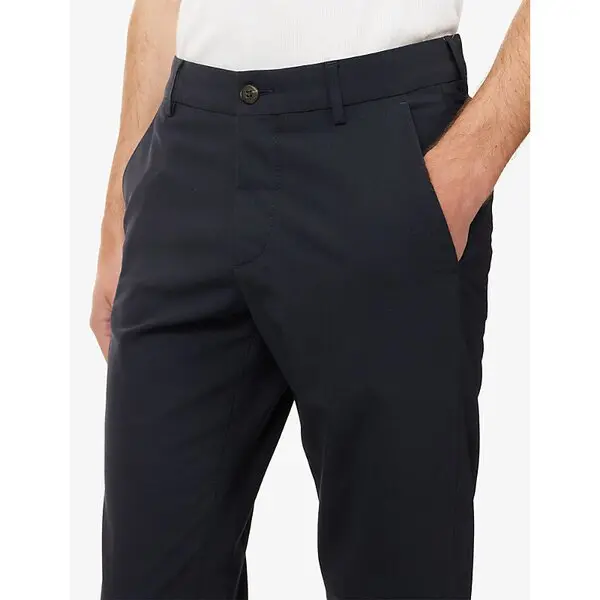 Eleventy Flat Front Wool Chino Trousers
