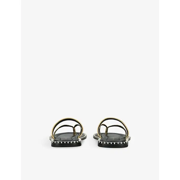 Dries Van Noten Studded Split-toe Leather Sandals