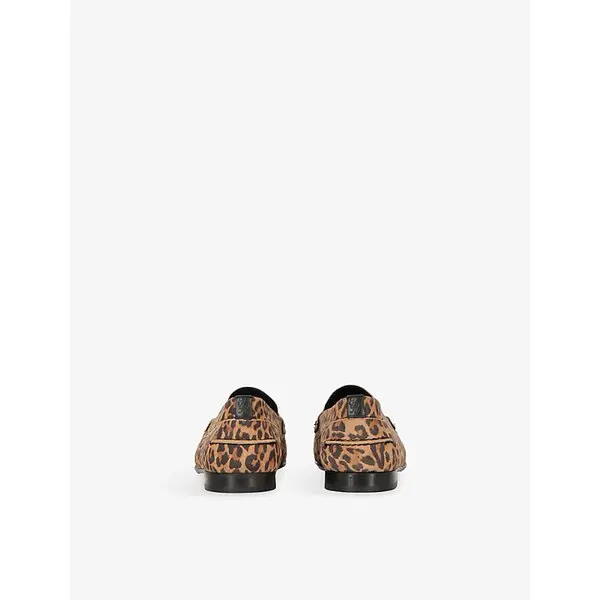 The Kooples Print Leather Loafers