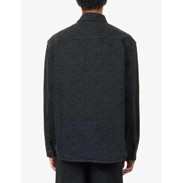 Casablanca Laser Long-sleeve Denim Shirt