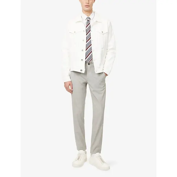 Eleventy Flat Front Wool Chino Trousers