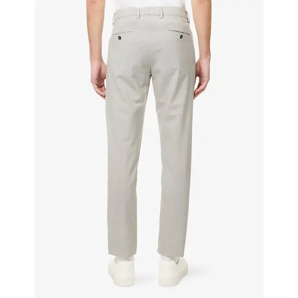 Eleventy Flat Front Wool Chino Trousers