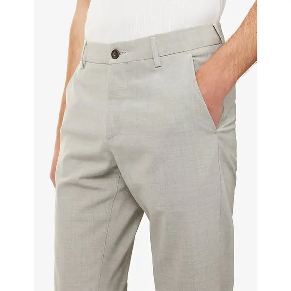 Eleventy Flat Front Wool Chino Trousers