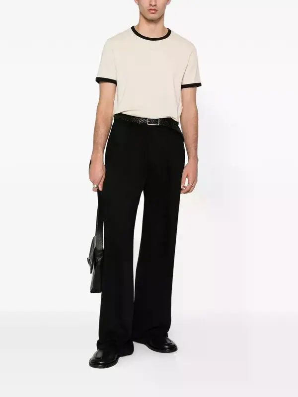 Sandro Contrast-trim T-shirt