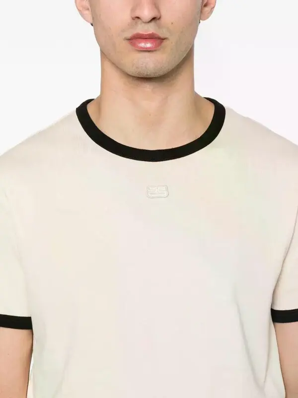 Sandro Contrast-trim T-shirt