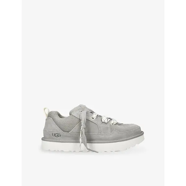 UGG Lo Lowmel Suede Trainers - Grey Mixed