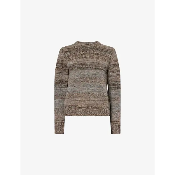 MAISON MARGIELA Round-neck Mottled-knit Wool-blend Jumper - Brown