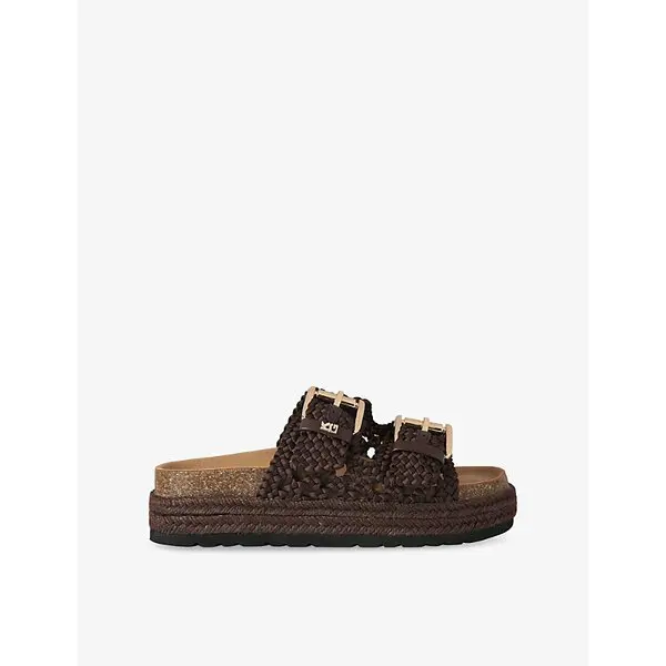Kurt Geiger Raquel Woven Sandals - Brown