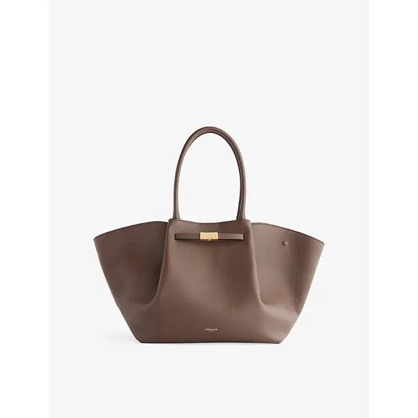 DEMELLIER The New York Leather Tote Bag - Mocha