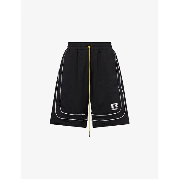 Rhude Logo-print Basketball Shorts - Black