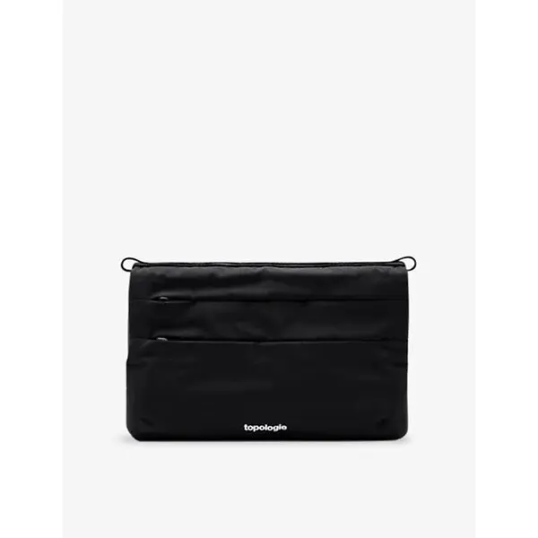 TOPOLOGIE Sacoche Branded Woven Bag - Black