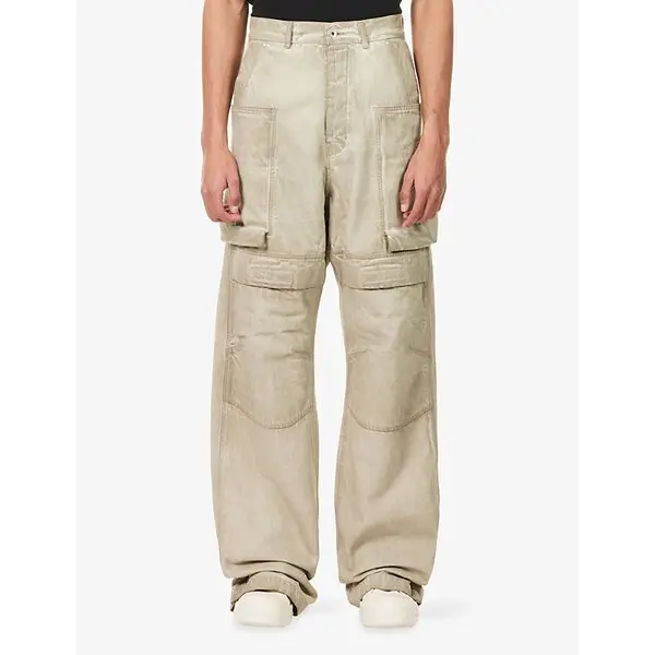 Rick Owens Stefan Cargo Denim Jeans - Sand