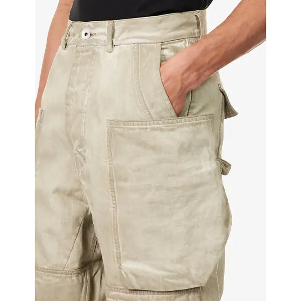 Rick Owens Stefan Cargo Denim Jeans - Sand