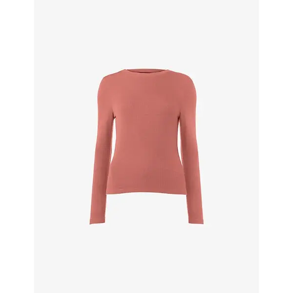 Whistles Essential Ribbed Jersey Top
