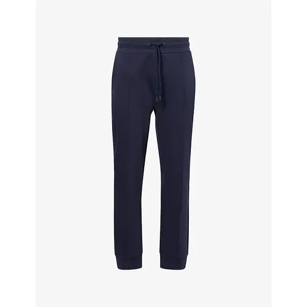 Gant Interlock Tapered Cotton-blend Jogging Bottoms - Evening Blue