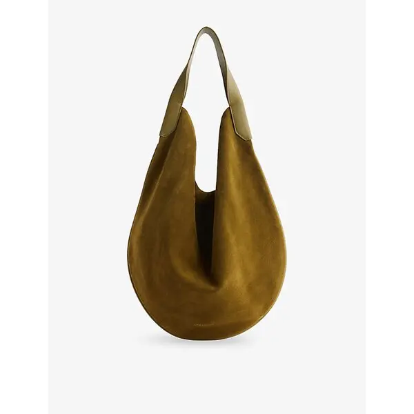 Victoria Beckham Soft Plié Leather Hobo Bag - Cactus Green