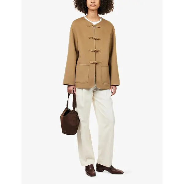ROHE FRAMES Round-neck Patch-pocket Wool-and-cashmere Jacket