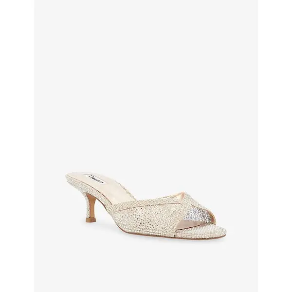 DUNE Milo Woven Heeled Mules