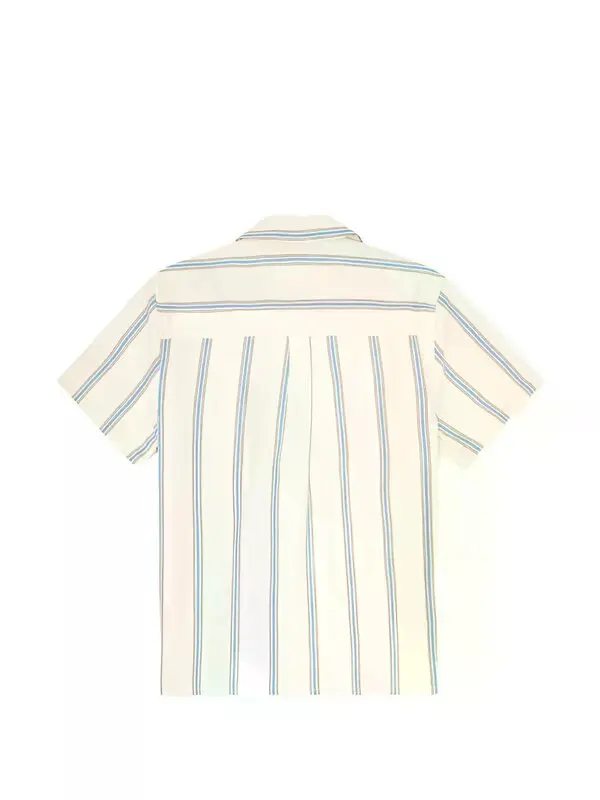 LES DEUX Lawson Striped Chest-pocket Shirt - Neutrals
