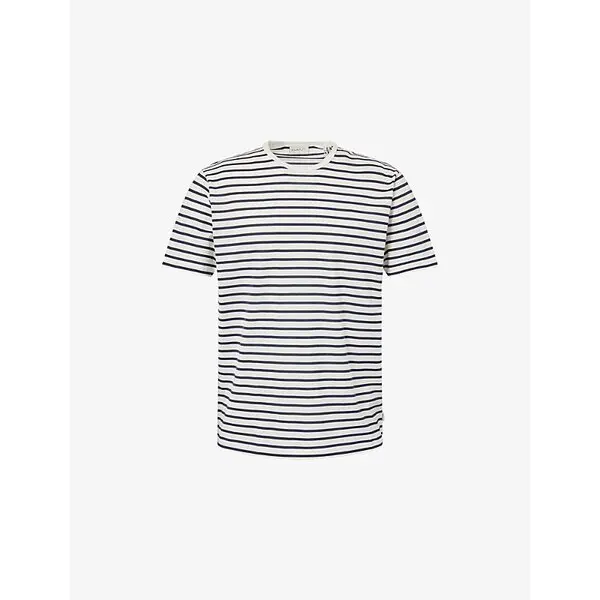 Gant Regular-fit Striped Cotton T-shirt Xxl - Eggshell