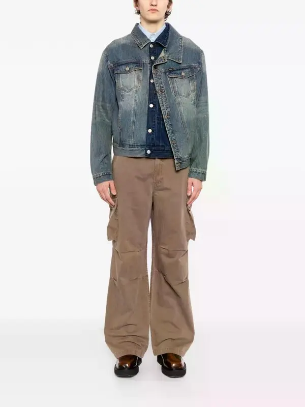 Andersson Bell Asymmetric-layered Denim Jacket
