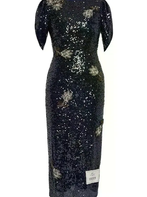 Erdem Sequined Midi Dress