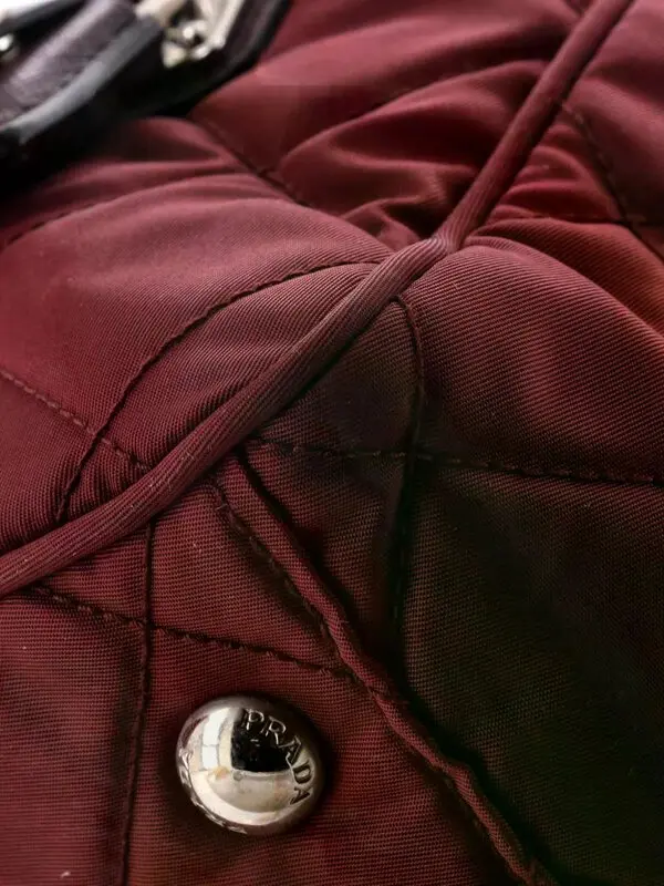 Prada Chain Quilted Tessuto Medium Shoulder Bag