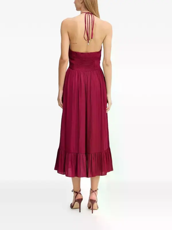 MORGAN Ruffled-effect Midi Dress