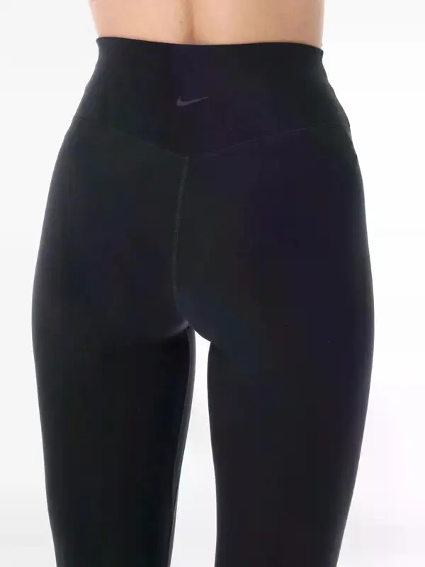 Nike Zenvy High-waisted Leggings With Logo Detail - Black