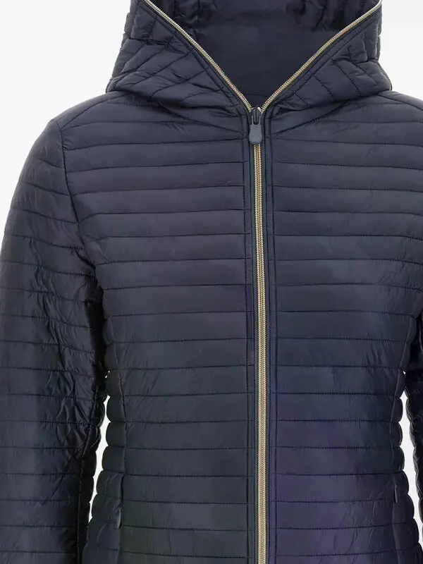 SAVE THE DUCK Quilted Hooded Jacket - Blue