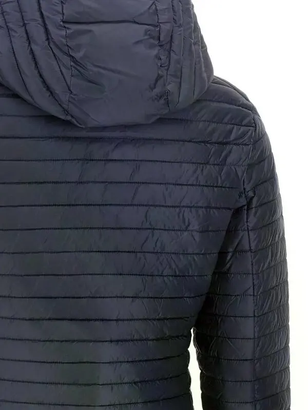 SAVE THE DUCK Quilted Hooded Jacket - Blue
