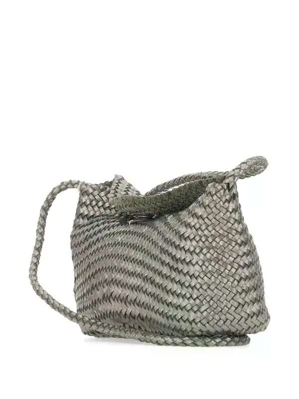 Dragon Diffusion Corsina Interwoven Shoulder Bag - Grey