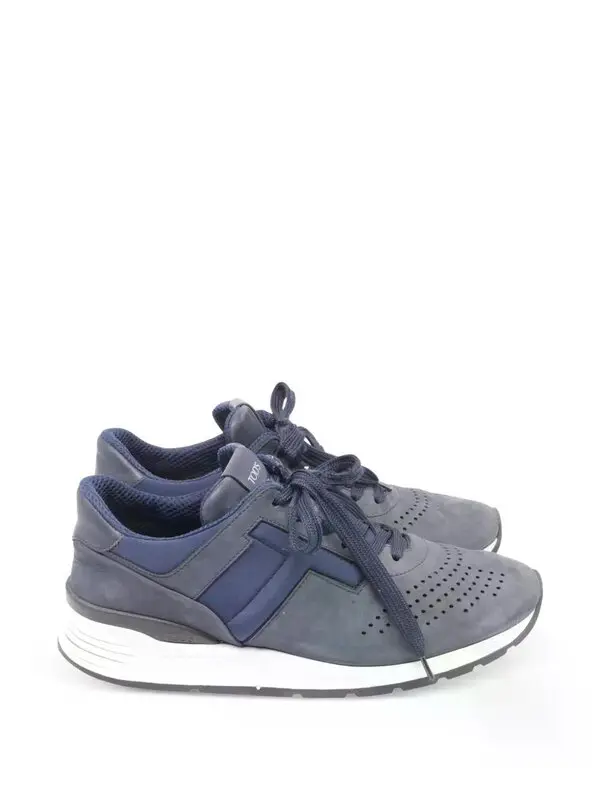 TOD'S Perforated Detail Sneakers - Blue