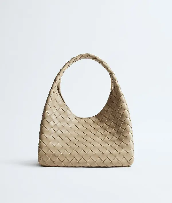Bottega Veneta Small Campana Shoulder Bag - Ecru