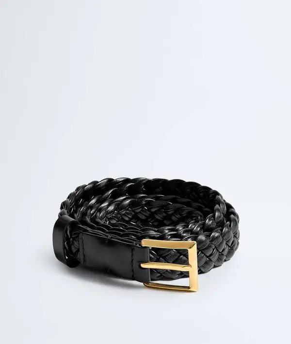 Bottega Veneta Solo Belt - Black
