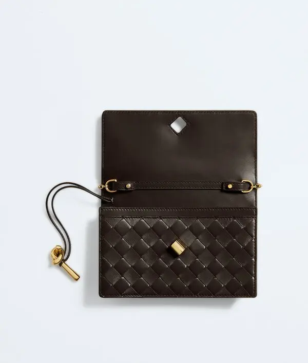 Bottega Veneta Andiamo Pouch On Chain - Fondant