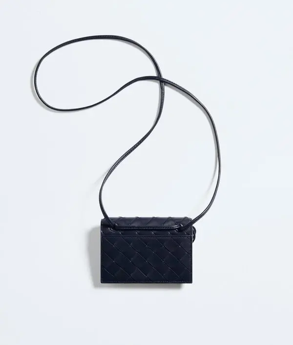 Bottega Veneta Andiamo Badge Holder - Midnight