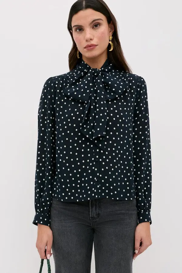 Rixo Melaina Layla Dot Regular - Navy