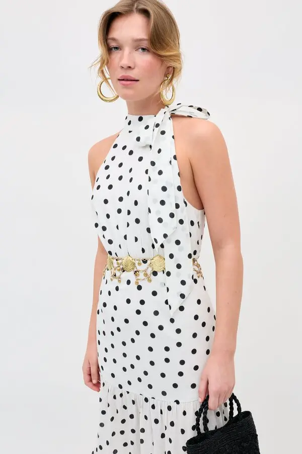 Rixo Eleanor Bohemia Spot Dress