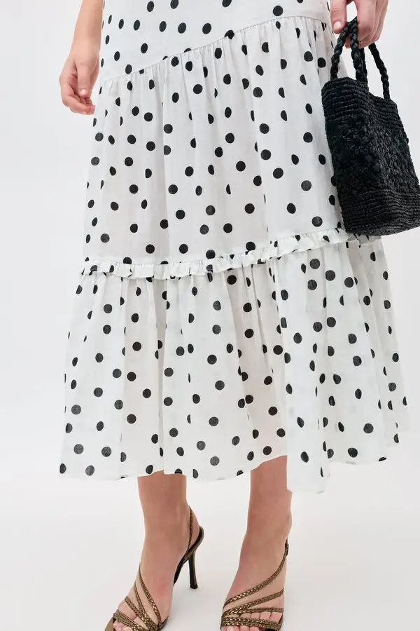 Rixo Eleanor Bohemia Spot Dress