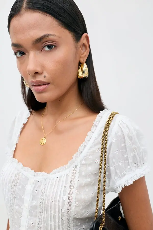 Rixo Sandi Top - White