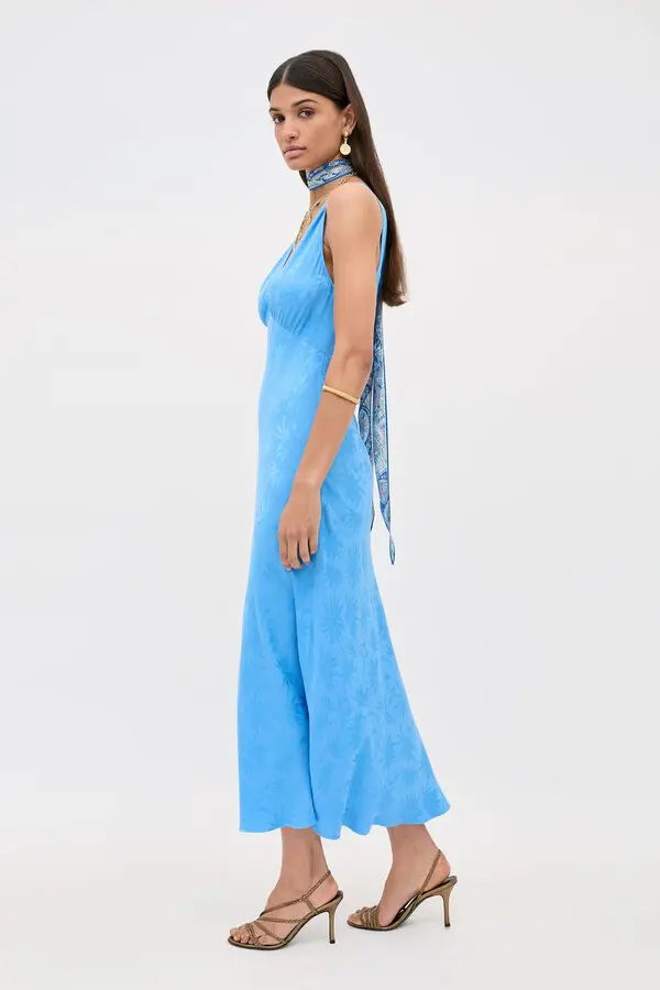 Rixo Sandrine Maxi Dress - Blue | Editorialist