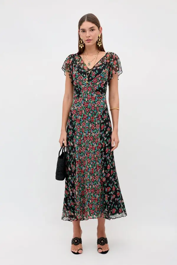 Rixo Jeannie Bexley Floral Dress