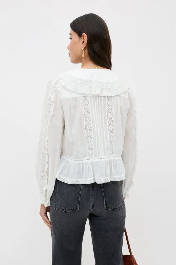 Rixo Maribelle Lace Top